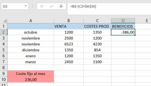 Ejemplo referencia absoluta en excel | Just EXW